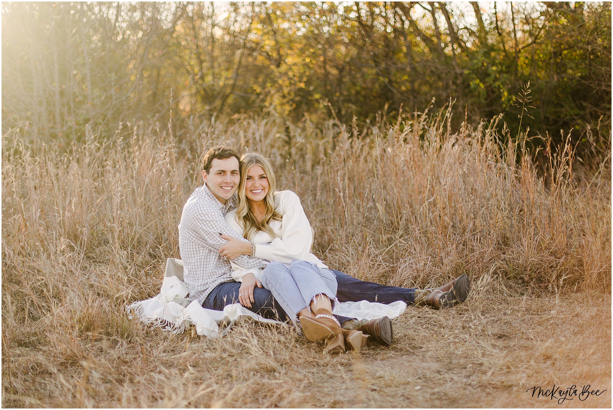 Natalie + John - Oklahoma City Fall Engagement Session - mckaylabee.com